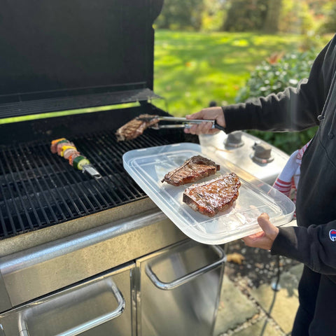 Outset Grill Prep Station With Lid, 17.7"x11"x2.8" - Fox Run Brands ...